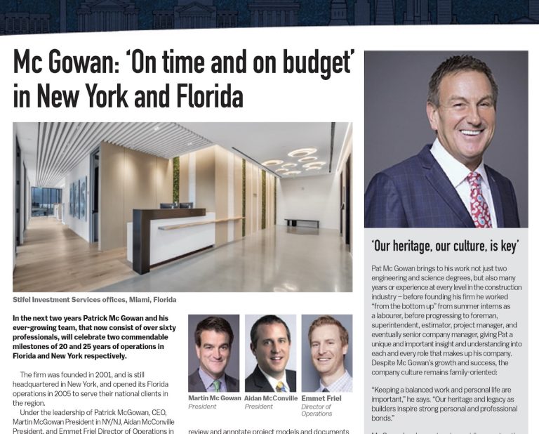 Mc Gowan: Celebrating Two Decades of Excellence | Mc Gowan | Construction Management & General ...